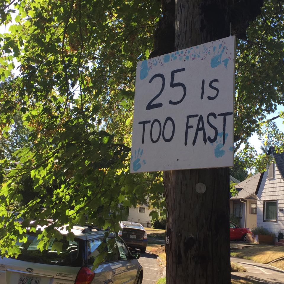 Want a new lawn sign for calm neighborhood streets? | Shasta Living Streets